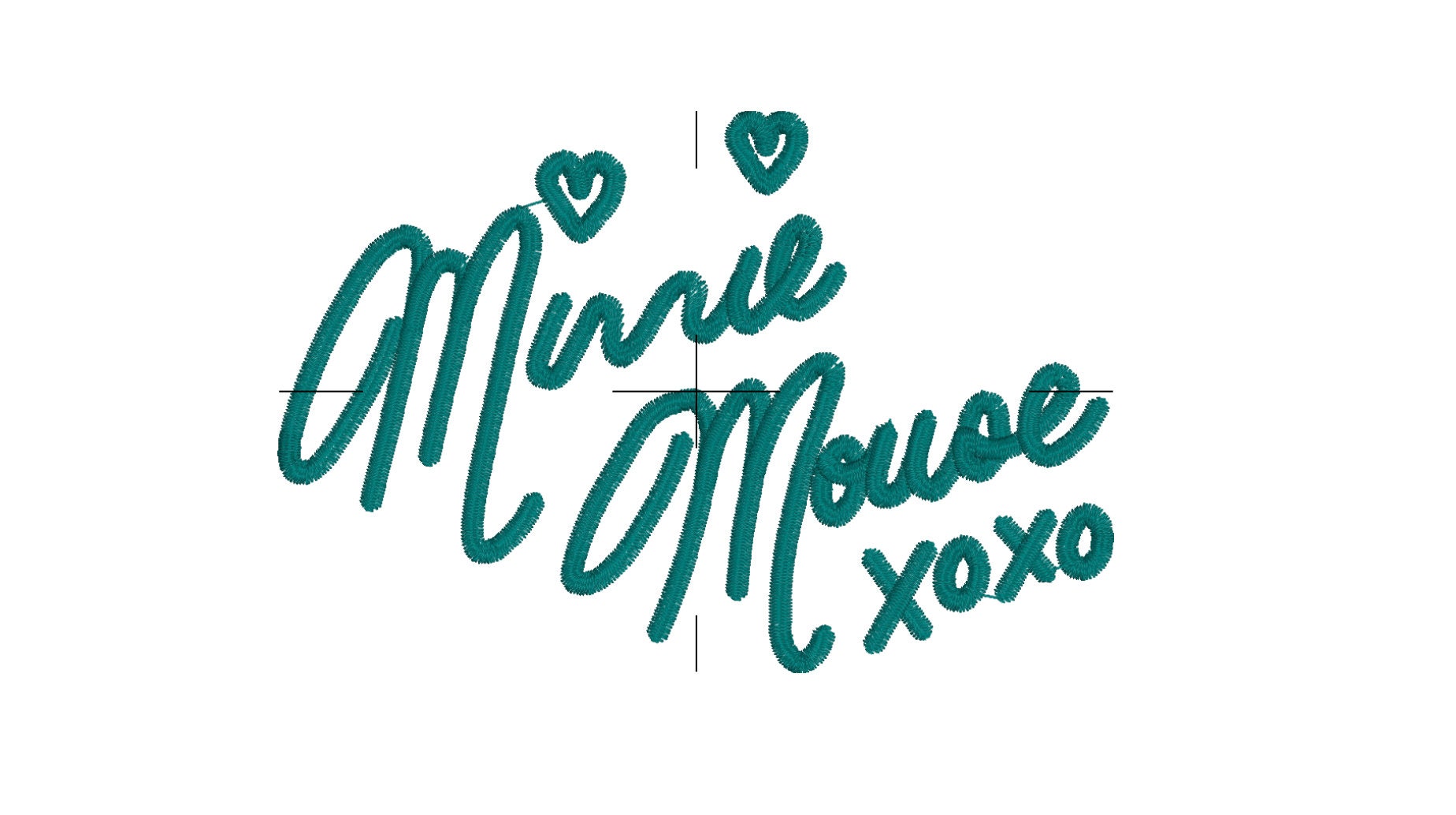 Minnie Mouse Autograph Embroidery File .PES - Etsy