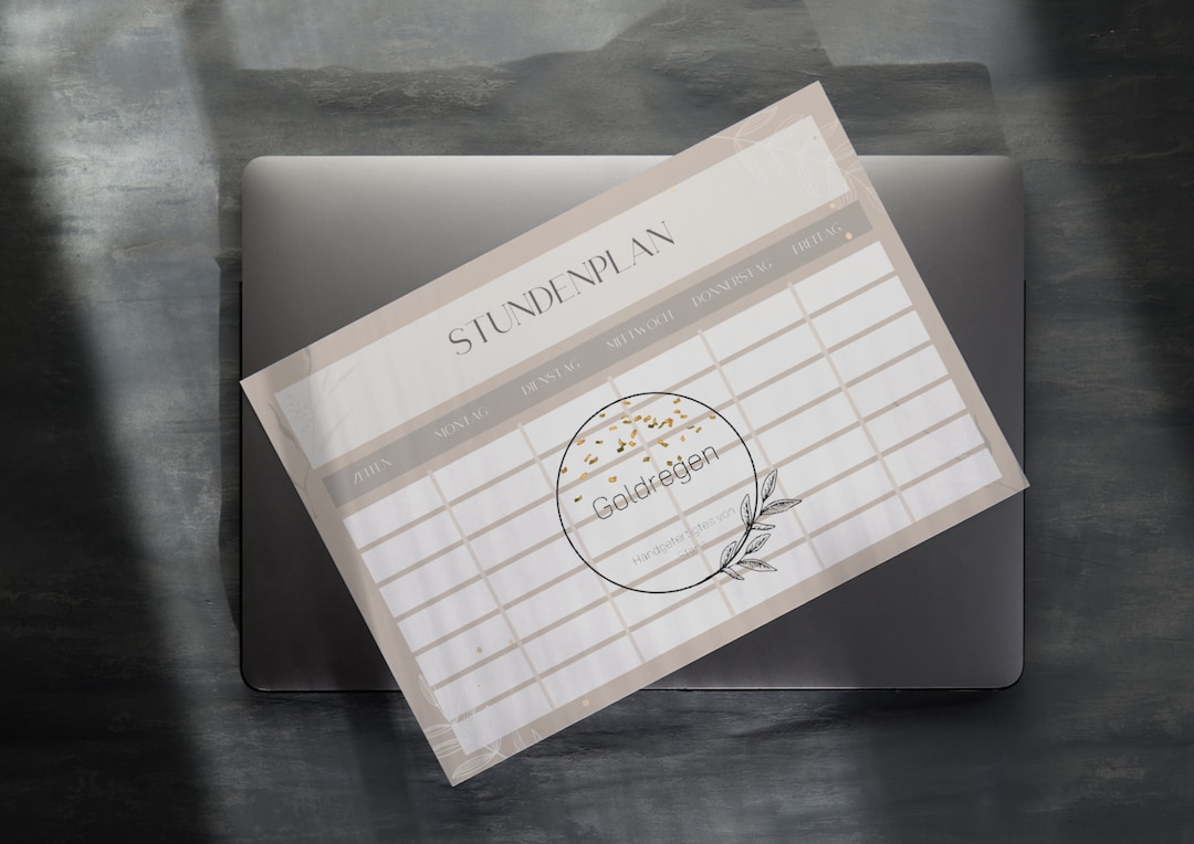 Downloadable Simple Minimalist Beige Timetable (PDF & SVG) /timetable ...