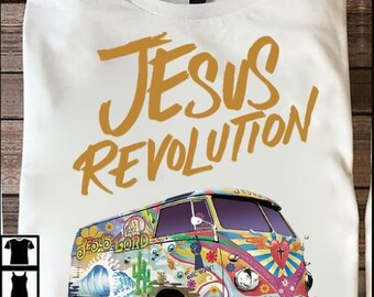 Retro Jesus Revolution Comfort Colors Tee Trendy Christian - Etsy