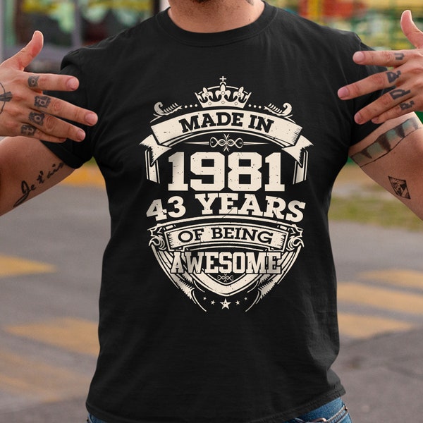Born 1981 Tshirt - Etsy