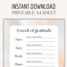 Weekly Review, Gratitude Worksheet, Reflection Worksheet, Weekly ...