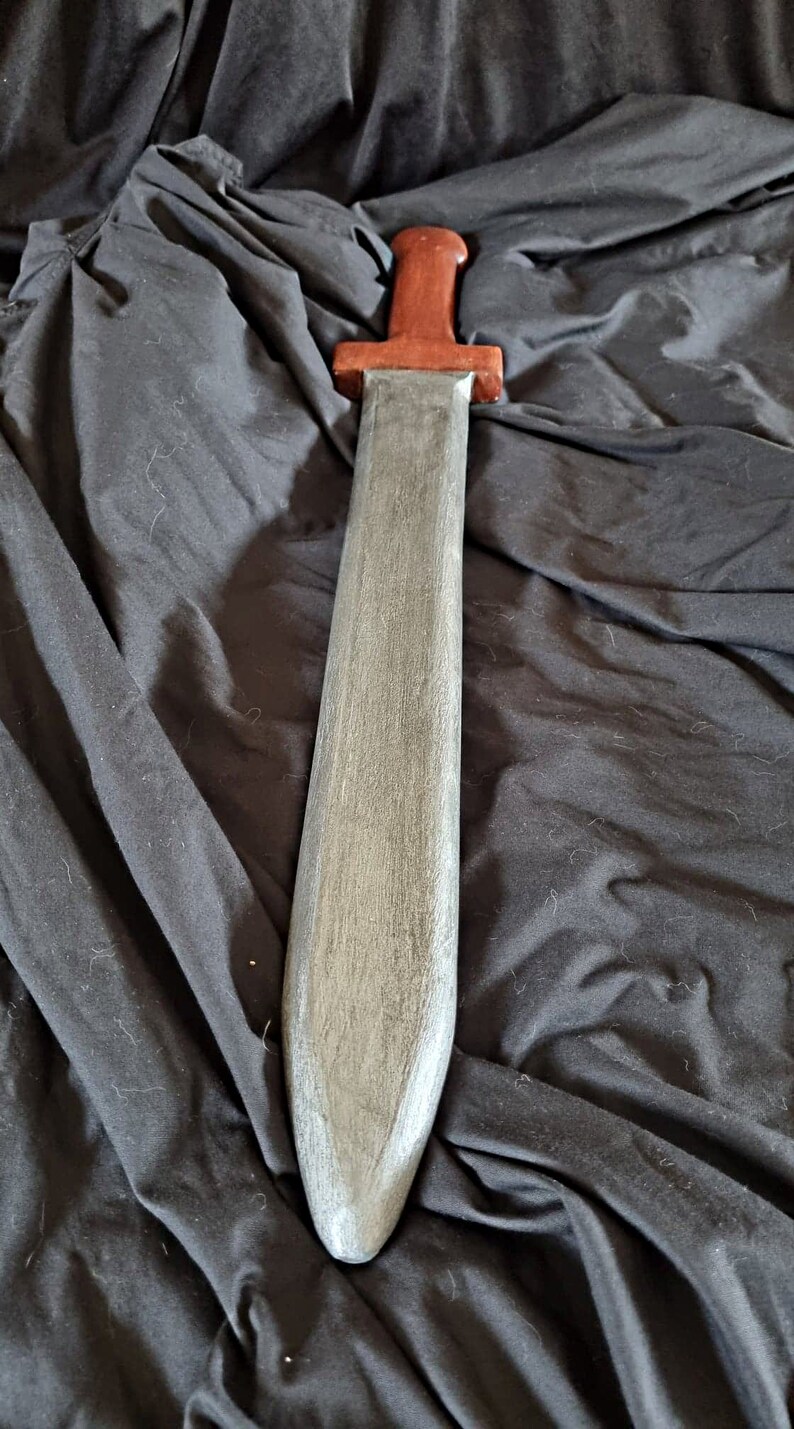 Wooden Sword Softwood Pine Painted Handmade. - Etsy
