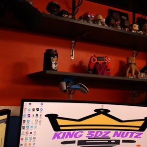 3D Printed | Under Desk Controller or Headset Holder | Controller Mount ...