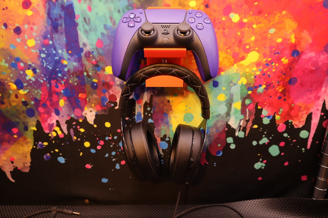 Universal Controller and Headset Wall Mount 3d Printed | PS5 Controller ...