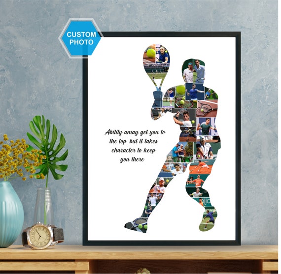 Tennis Photo Collage Tennis Collage Tennis Player Gift - Etsy