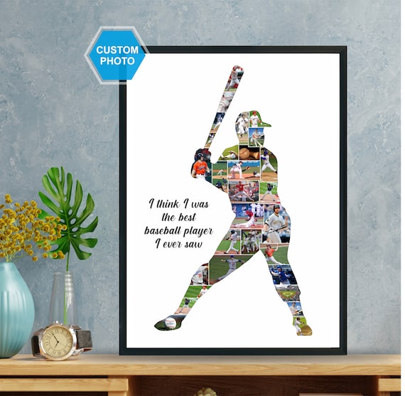 Baseball Photo Art Baseball Collage Baseball Photo Gift | Etsy