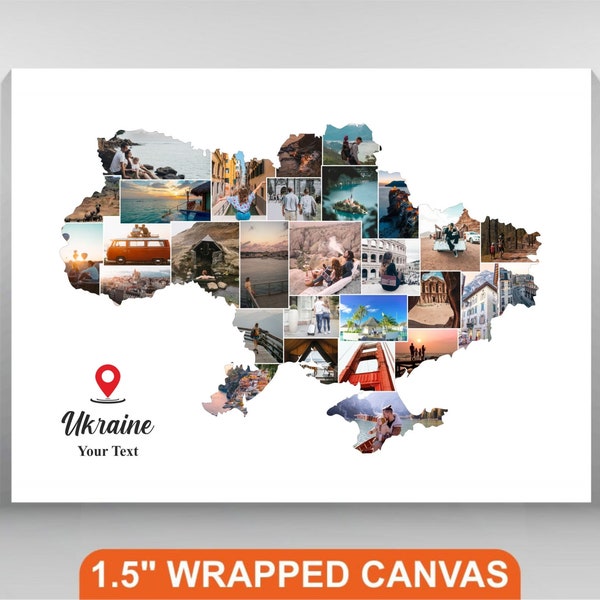 Photo Collage Map of Ukraine - Etsy