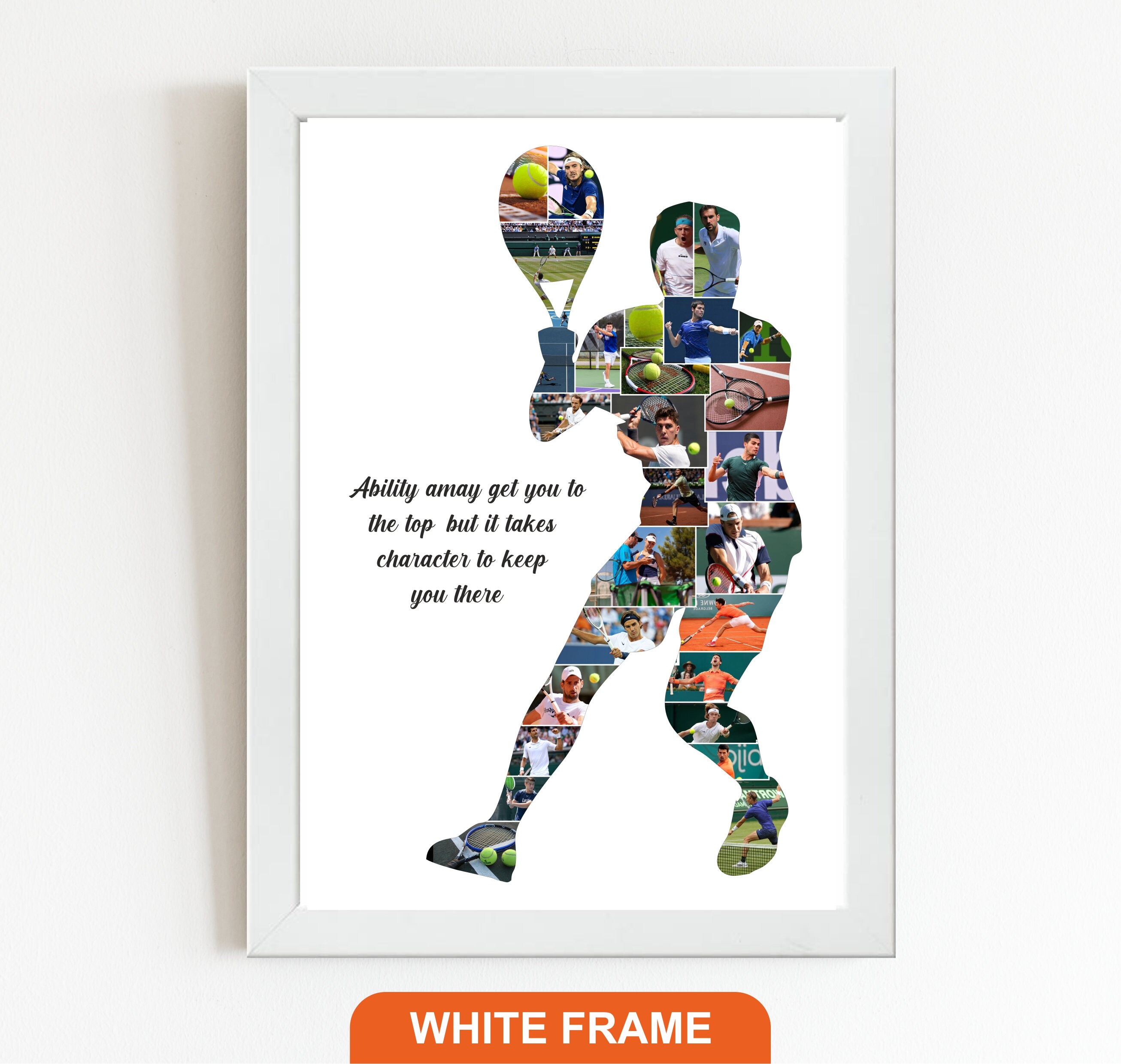 Tennis Photo Collage Tennis Collage Tennis Player Gift - Etsy