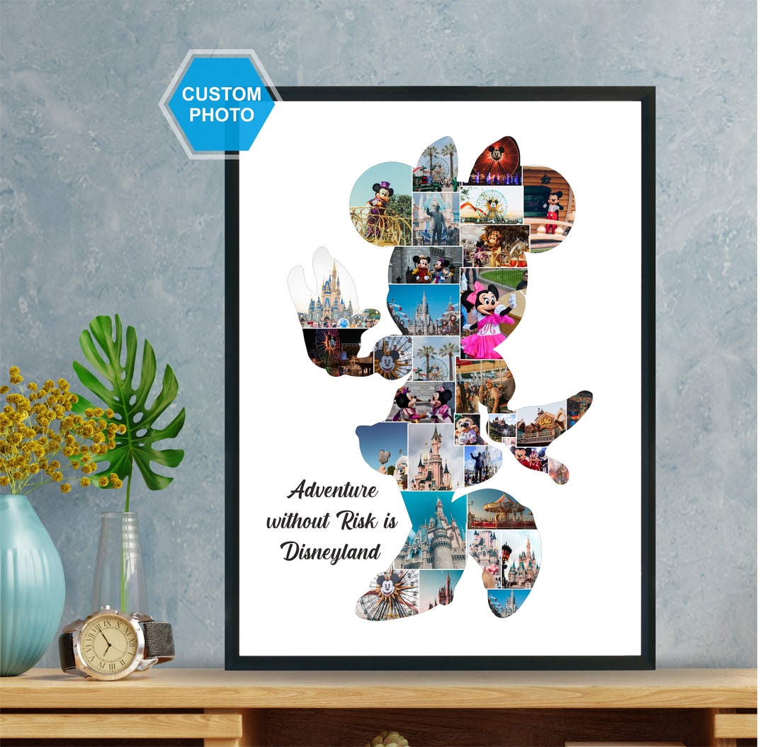 Minnie Mouse Collage Disney Gift for Kids Disney World Gift - Etsy