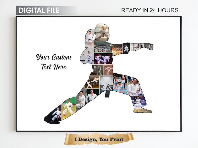 Karate Photo Collage Gift: Personalized Judo Sensei Gift (digital File ...