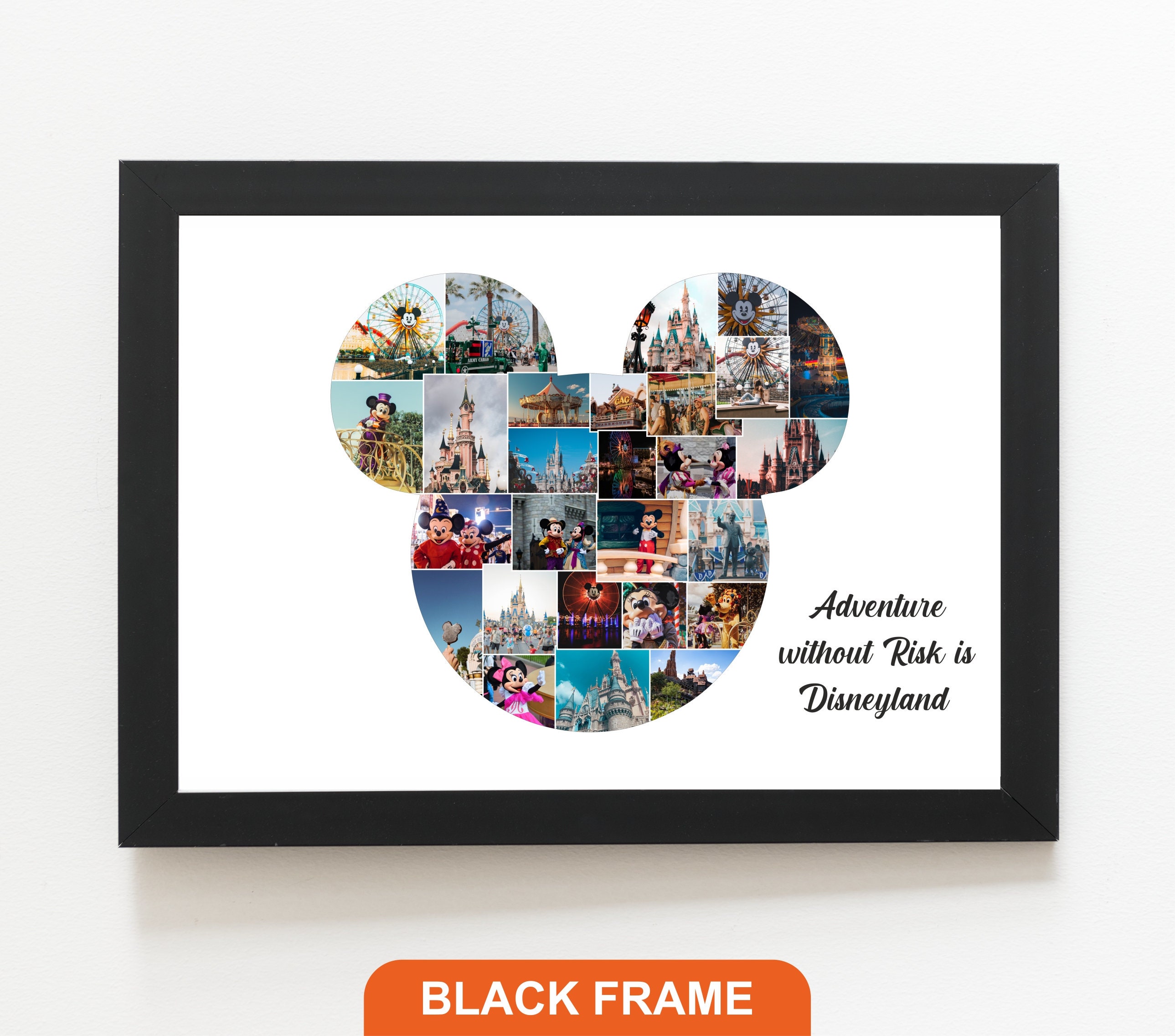 Mickey Mouse Collage Disney Gift for Kids Disney World Gift - Etsy