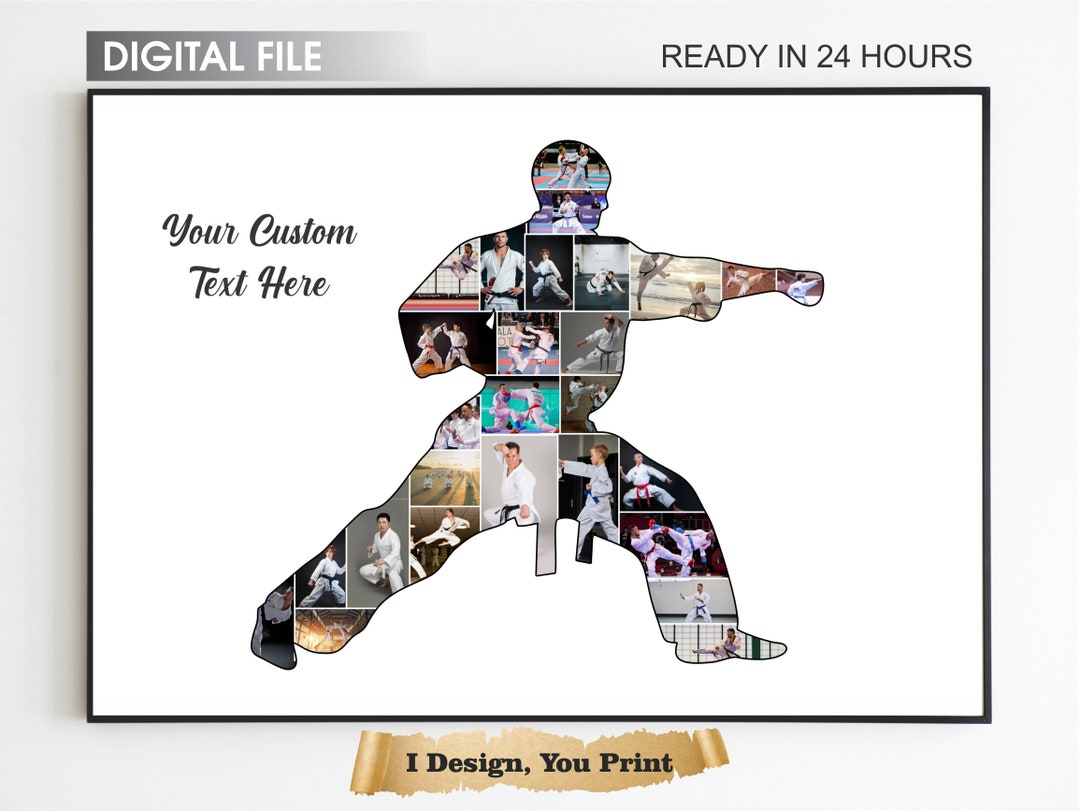 Karate Photo Collage, Karate Teacher Gift-personalized Gift for Coach ...