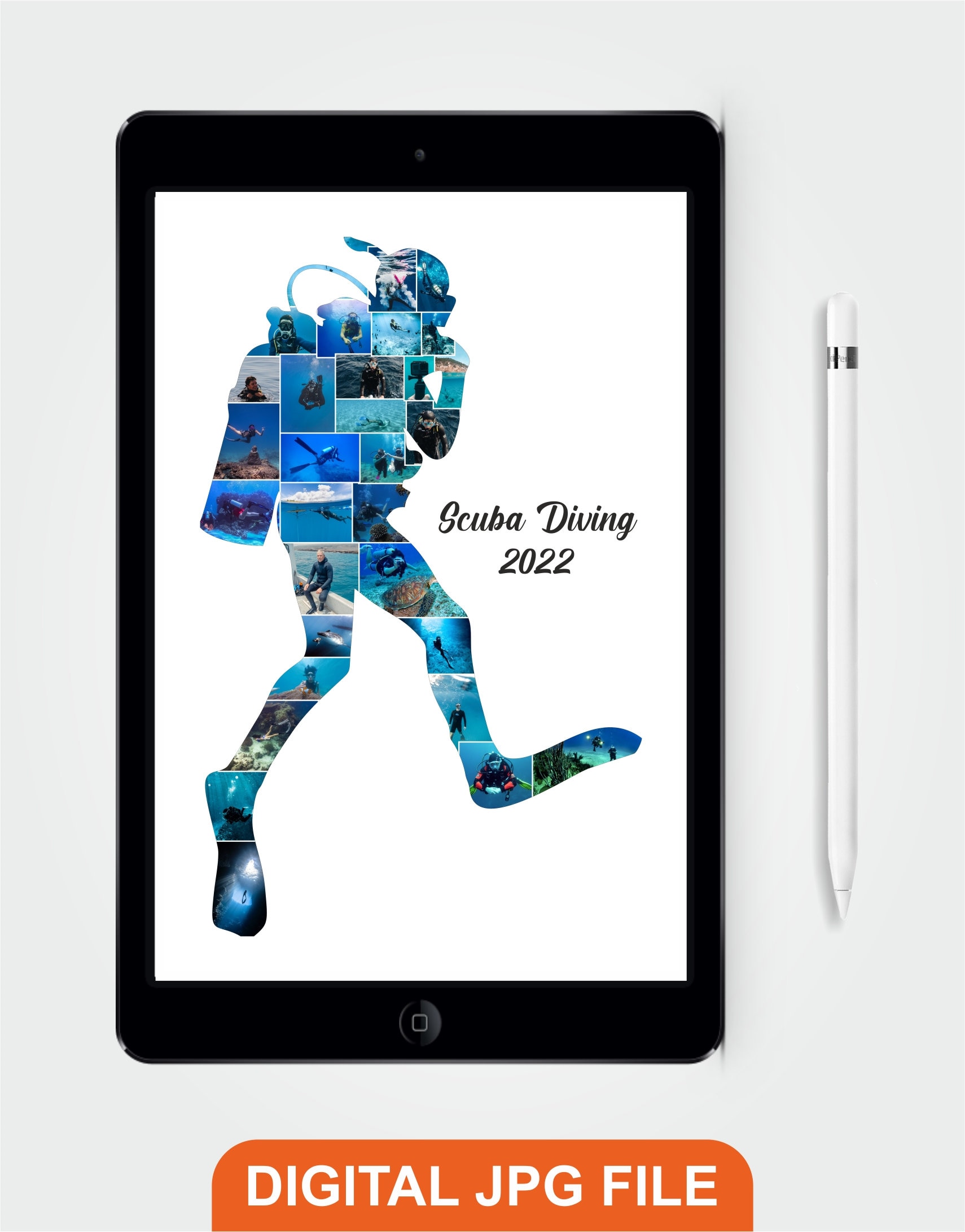 Scuba Diver Gift Scuba Diving Photo Collage Scuba Diving - Etsy