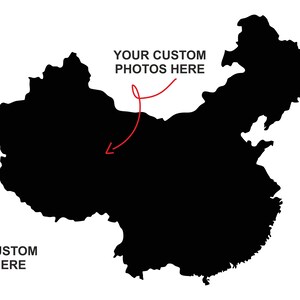 China Map Photo Collage, China Travel Gift, Map Photo Collage, Travels ...