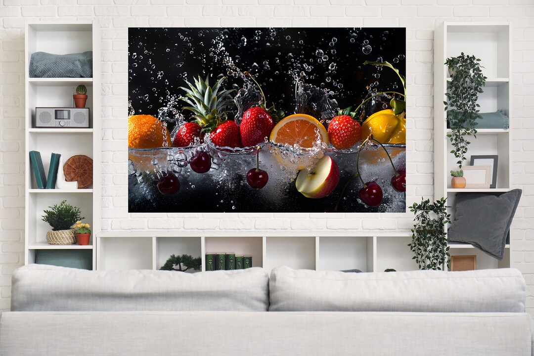 Canvas Art Painting A Fruit Cocktail,canvas Art Gallery A Rain of ...