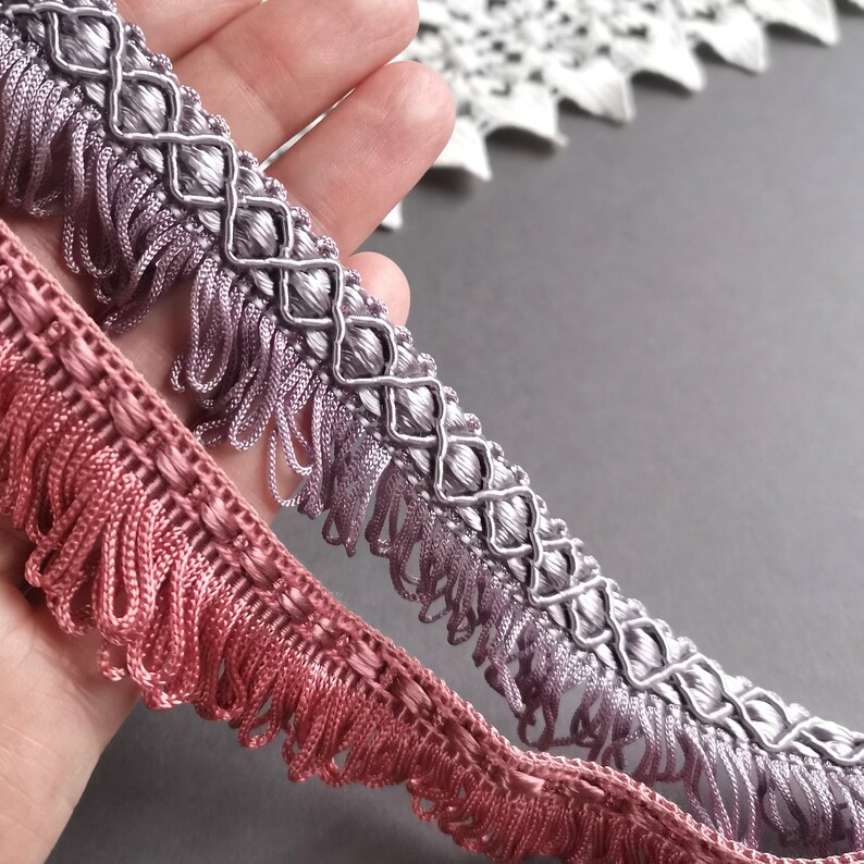 Gimp Braid With Fringe Trim Double Weld Bullion Fringe Pillow Sewing ...