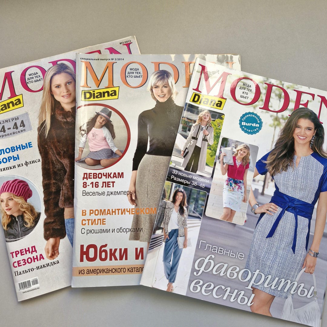 Simplicity Sewing Pattern Magazine in Russian Instructions Cutting ...
