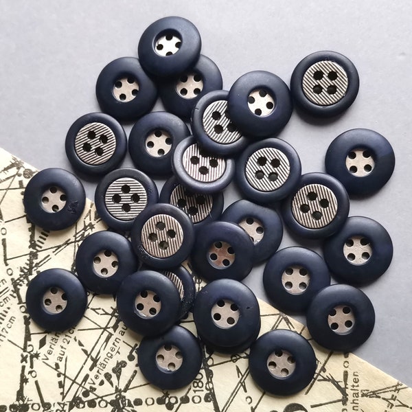 Dark Blue Buttons - Etsy UK