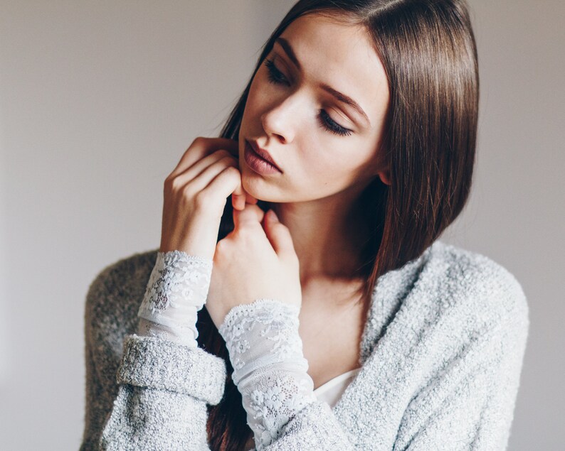 Blue Wedding Lace Mesh Double Edge Galloon Stretch Lace Trim 16 Cm / 6 ...