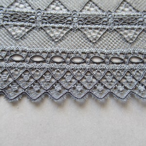 Gray Mesh Lace Trim Stretch Lace Trim Double Edge Galloon Lace 17.5 Cm ...