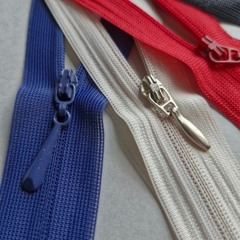 Invisible Open End Zipper 45-50cm Divisible Zipper Plastic Separating ...