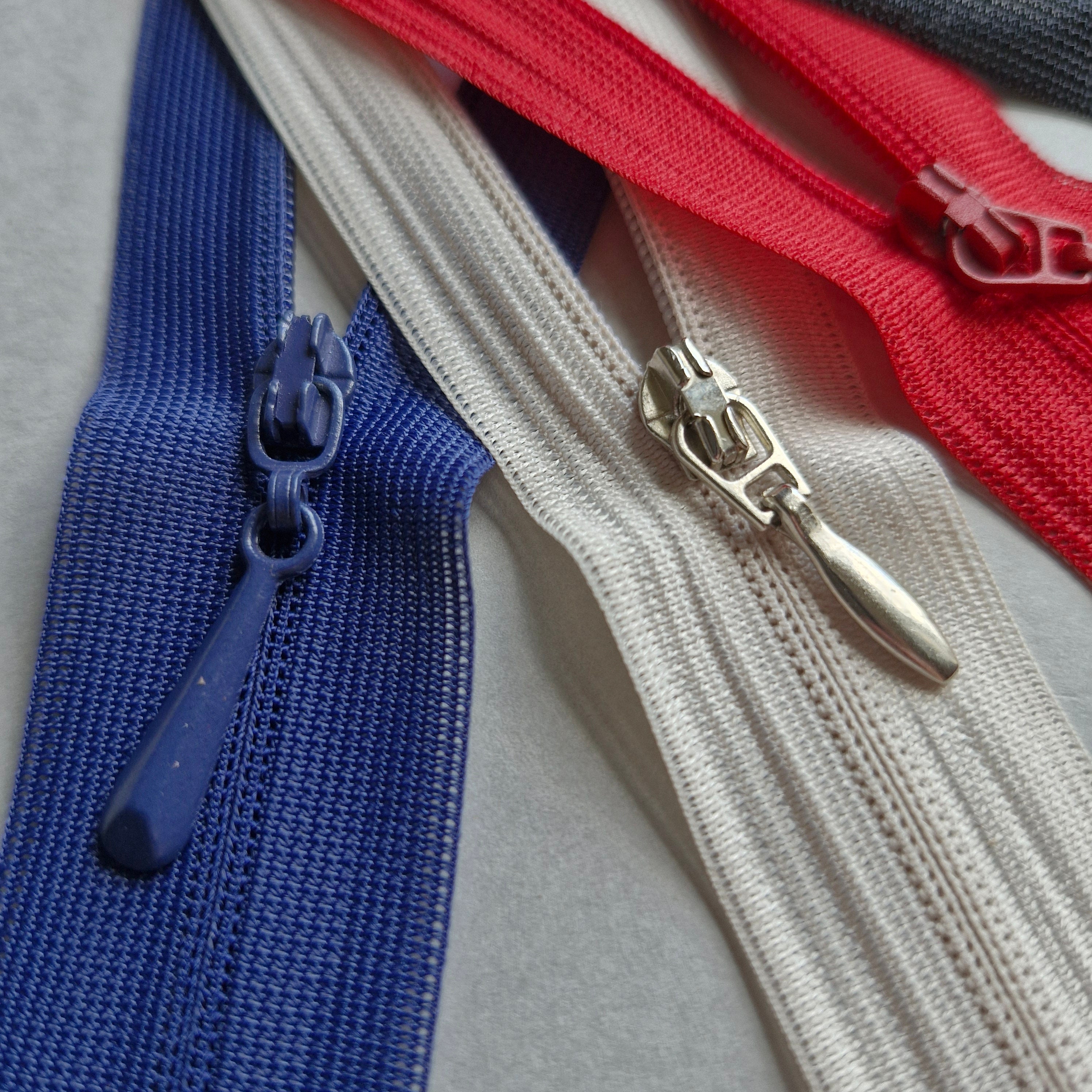 Invisible Open End Zipper 45-50cm Divisible Zipper Plastic Separating ...