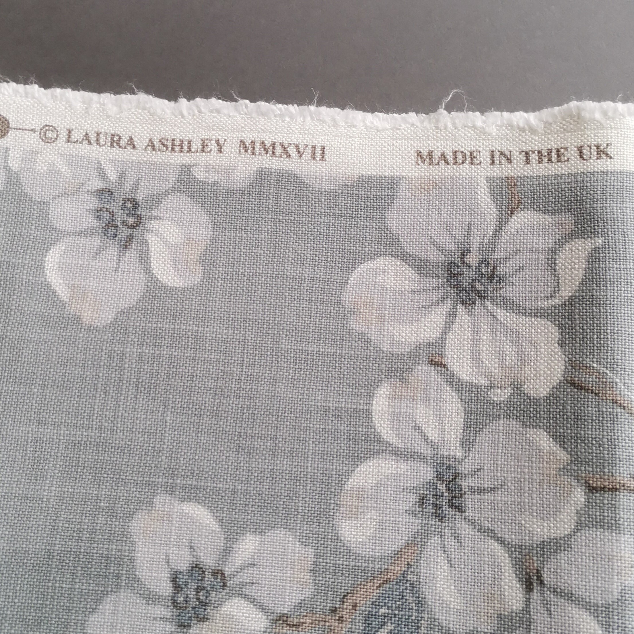 Laura Ashley Iona Slate Grey Linen Fabric Remnant 1.5 Meters - Etsy