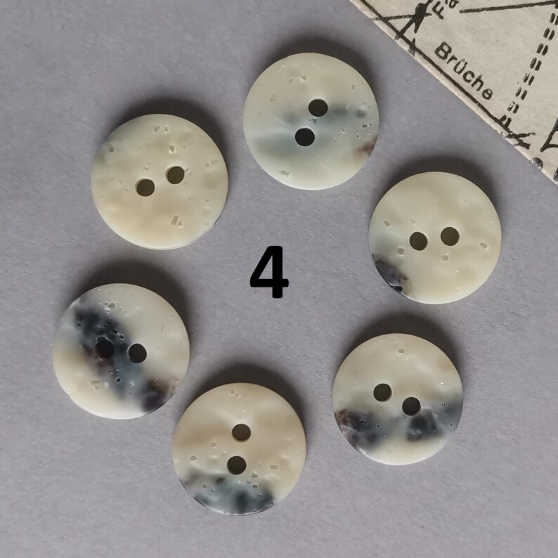 Ivory Grey Marble Textured Two Hole Buttons for Coat Jacket Trench ...