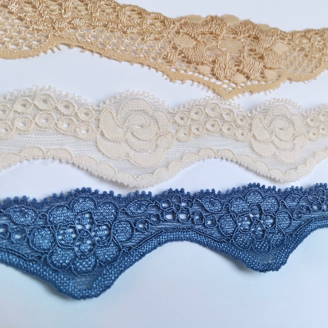 Narrow Stretch Lace Trim 3 Cm 4 Cm / 1 1/2