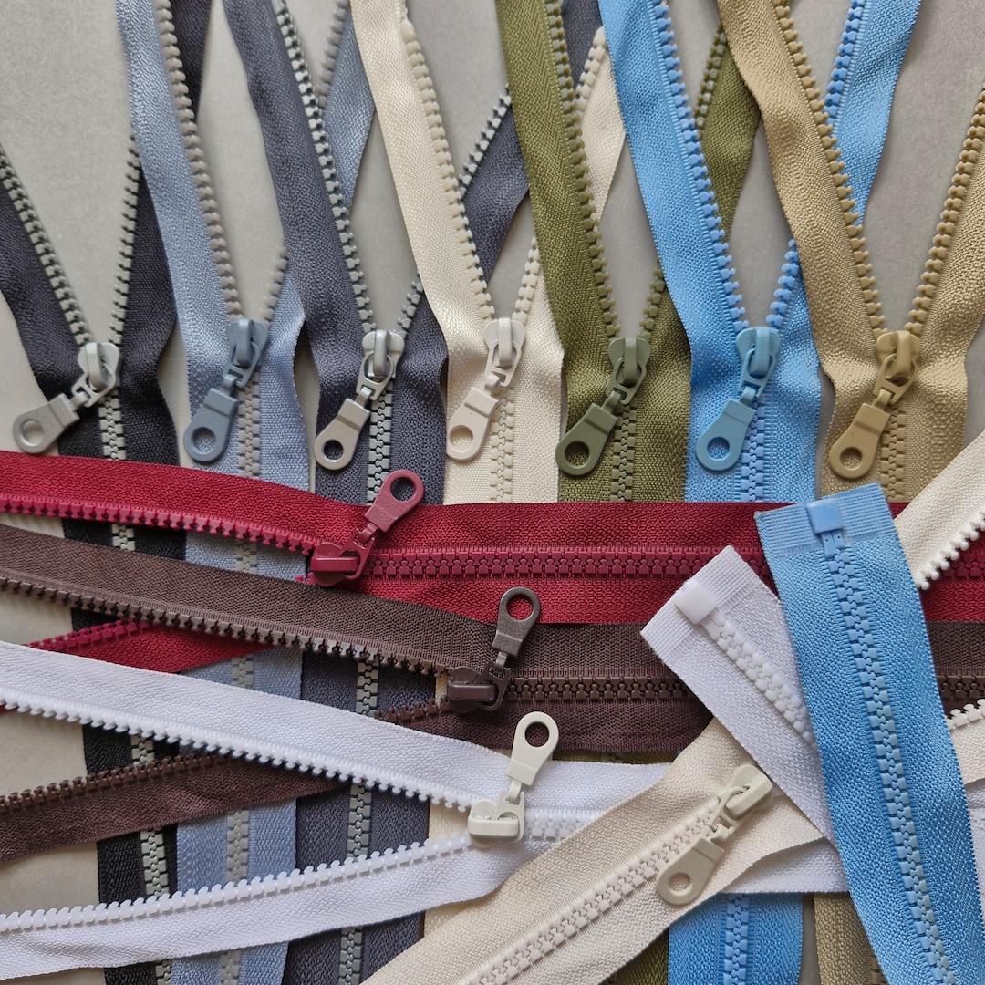 Open Ended Zipper 70-85cm Divisible Zipper Plastic Separating Chunky ...