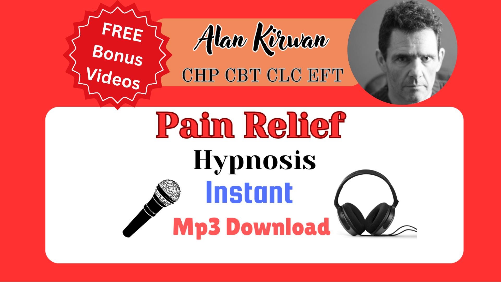 Hypnotic Pain Relief Hypnosis Instant Mp3 Download 12 FREE Bonus Videos ...