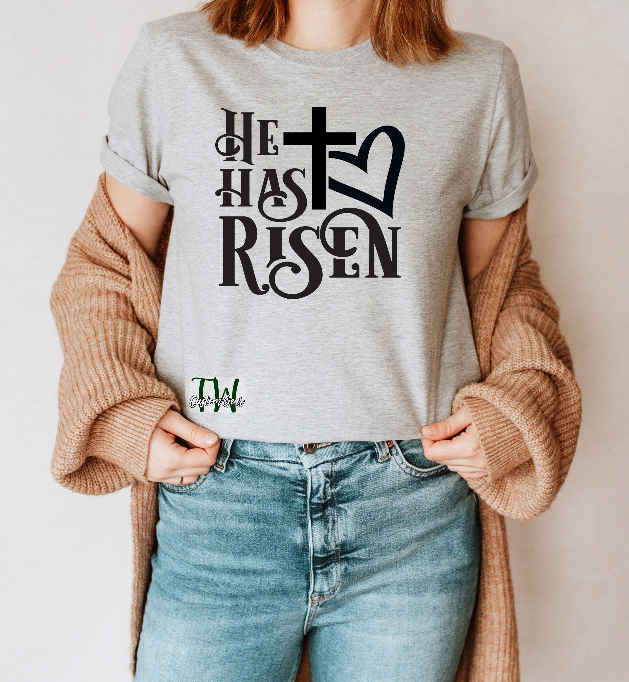 He Has Risen Shirt/sweatshirt. Easter Day Shirt. Jesus Lover Shirt ...