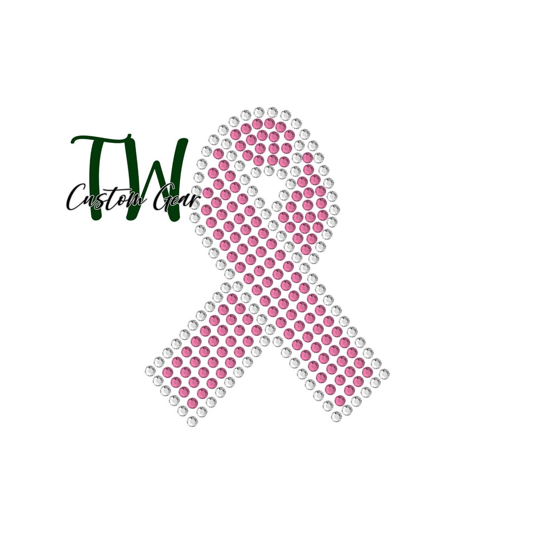 Custom Rhinestone Awareness Ribbon Decal, Cancer Ribbon Decal, Cancer ...