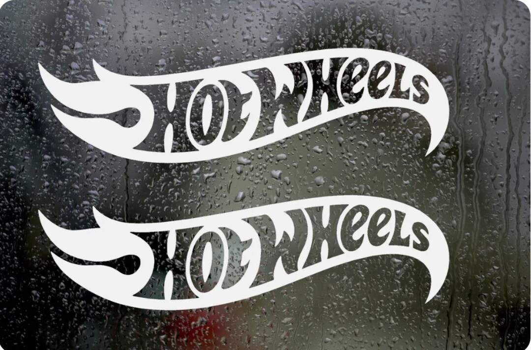 2 X HOT WHEELS Vinyl Sticker Decal Sign Graphics - Etsy UK