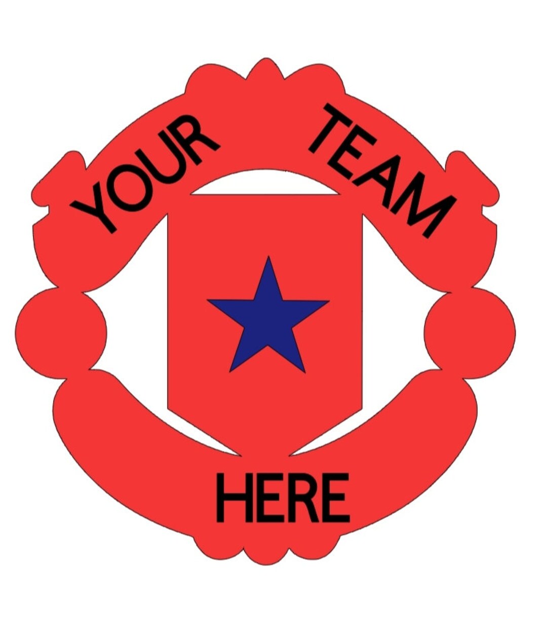 Edible Football Team Badge Cake Decoration and Topper - Etsy UK