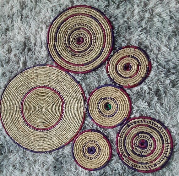 African Baskets Wall Plate Hausa Craft Handmade Art Home - Etsy