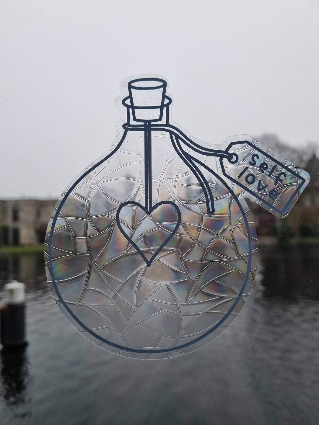 Potion Self Love Suncatcher Positive Affirmations Rainbow - Etsy