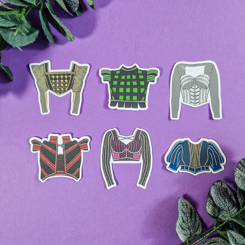 Six the Musical Stickers - Etsy