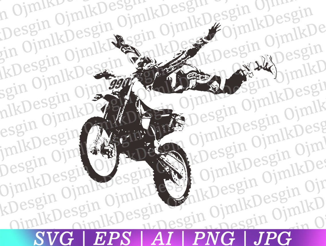 Motocross Svg, Motorcycle Svg, Dirt Bike Svg, Racing Svg, Biker Svg ...