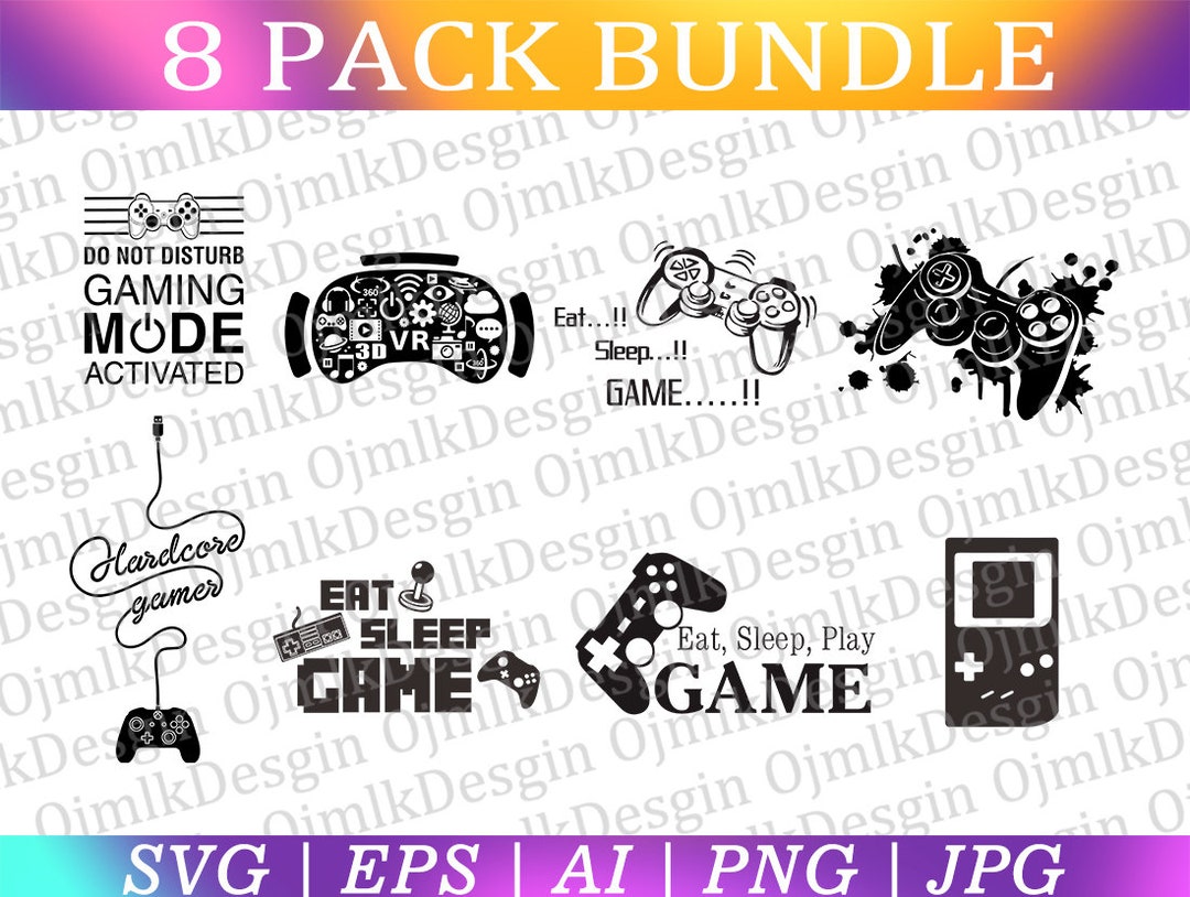 Gamer SVG Bundle, Funny Gamer Svg, Gamer Svg, Video Games Svg, Game ...