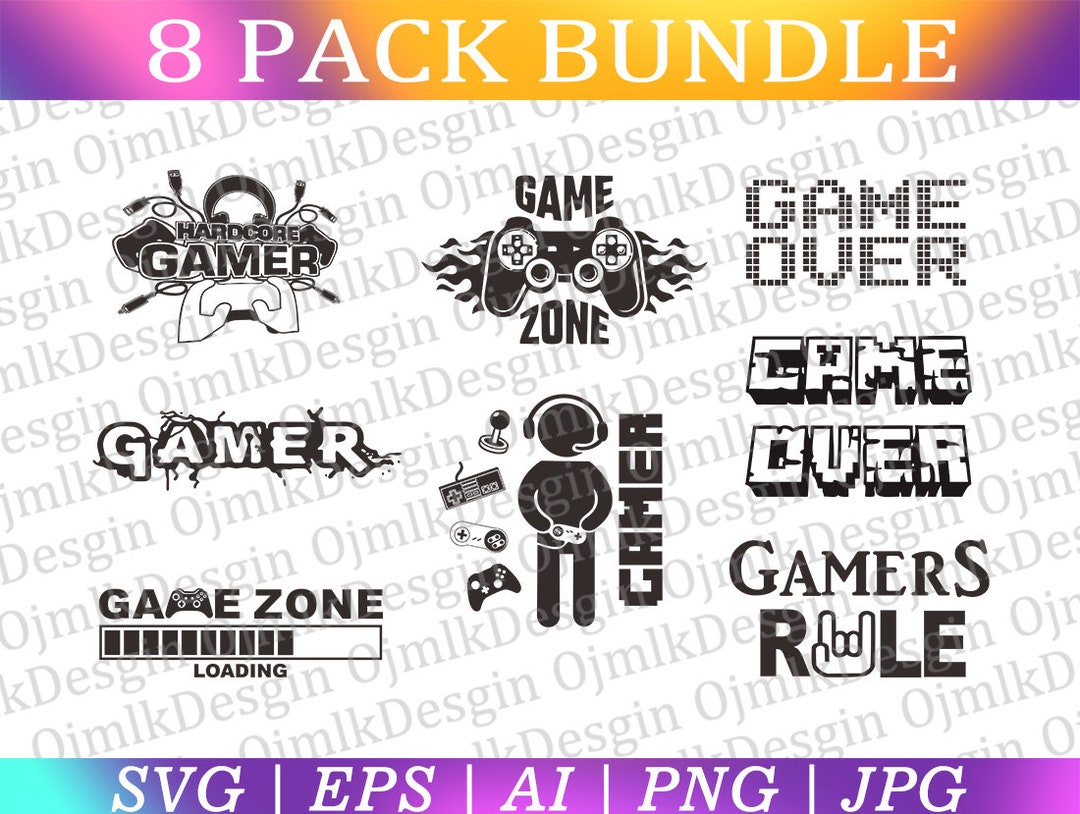 Gamer SVG Bundle, Funny Gamer Svg, Gamer Svg, Video Games Svg, Game ...
