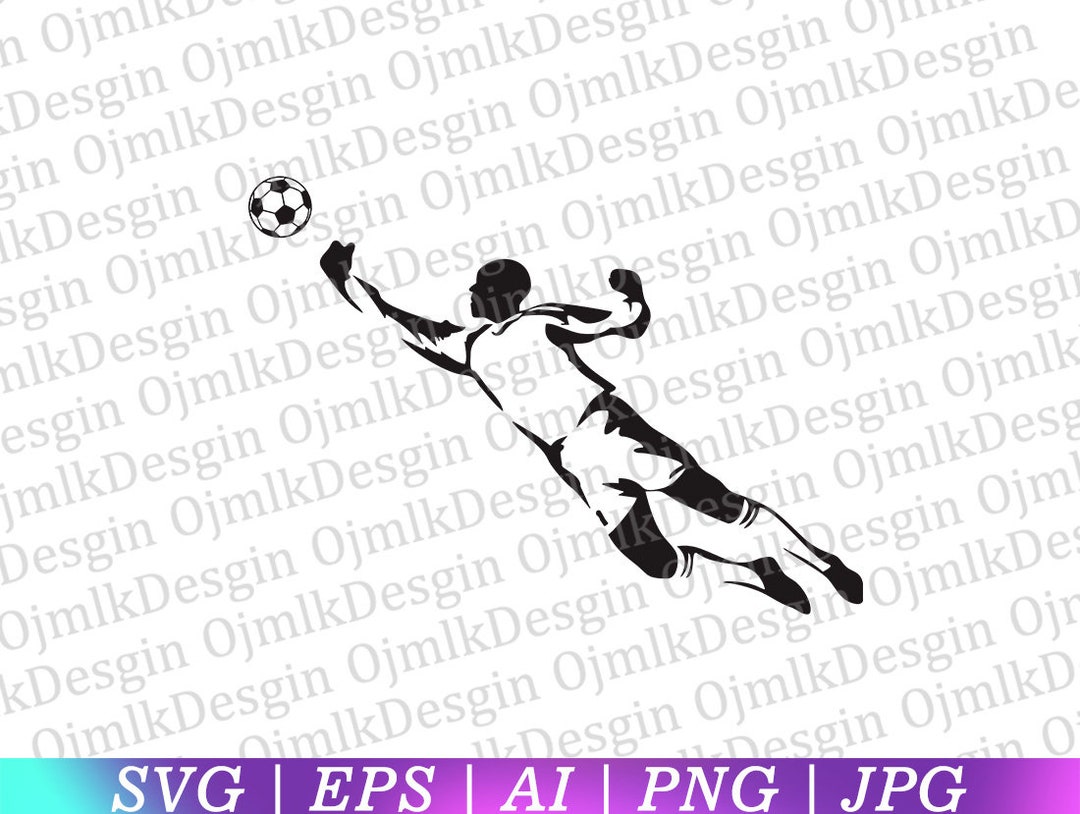 Soccer Goalkeeper Player Svg,soccer Goalie Clipart,sports Svg,soccer ...