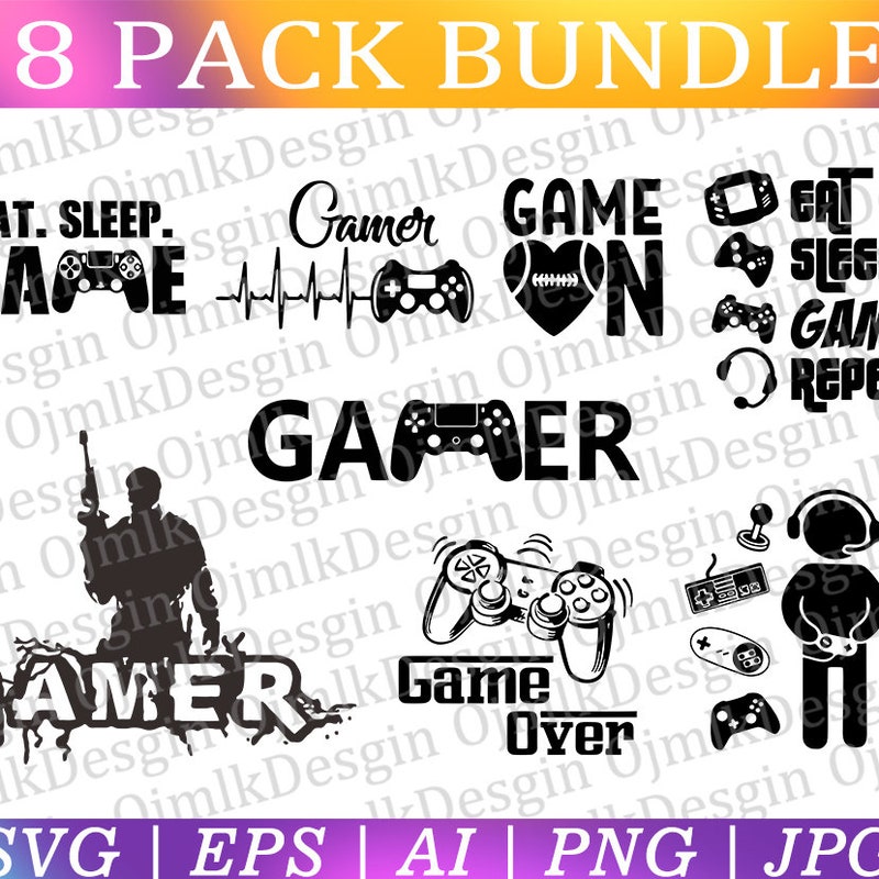 Gamer Svg - Etsy