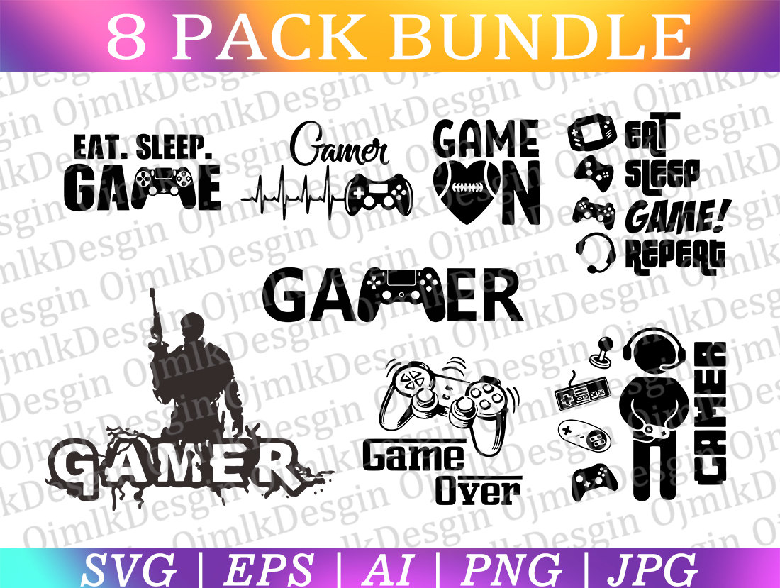 Gamer SVG Bundle, Funny Gamer Svg, Gamer Svg, Video Games Svg, Game ...