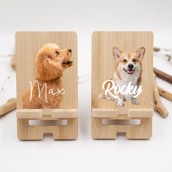 Phone Stand Wooden Cat - Etsy UK