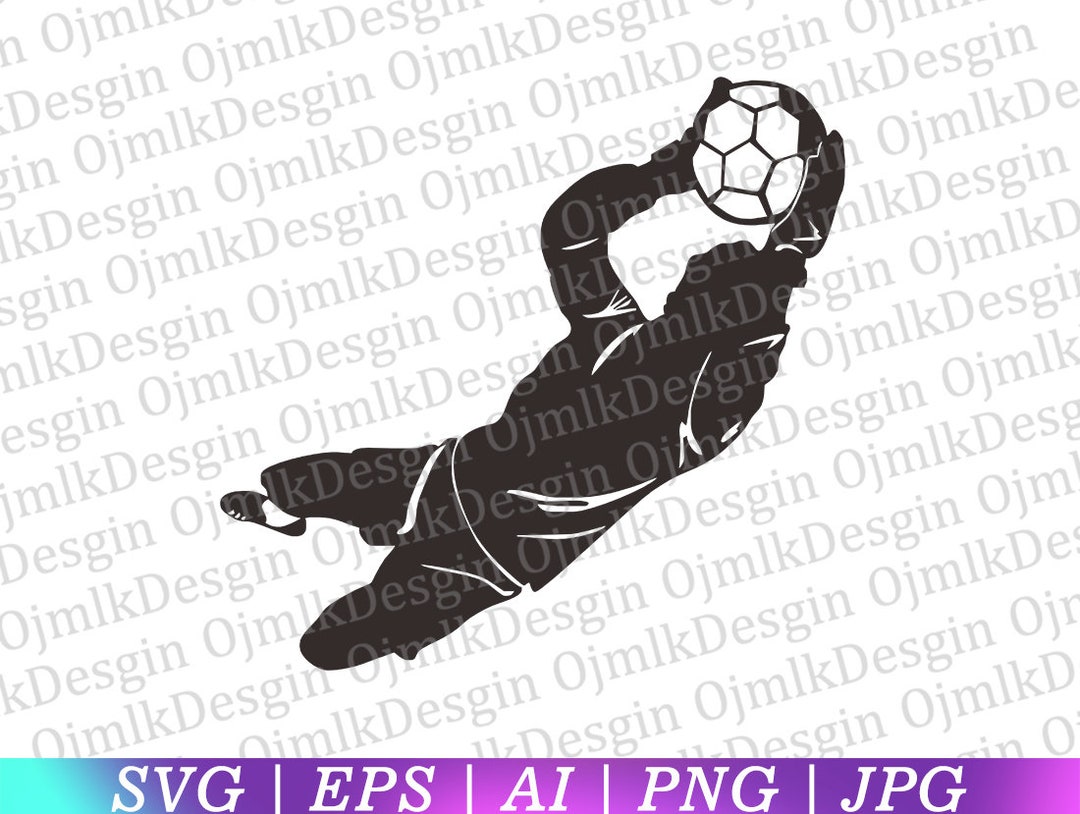 Soccer Goalkeeper Player Svg,soccer Goalie Clipart,sports Svg,soccer ...