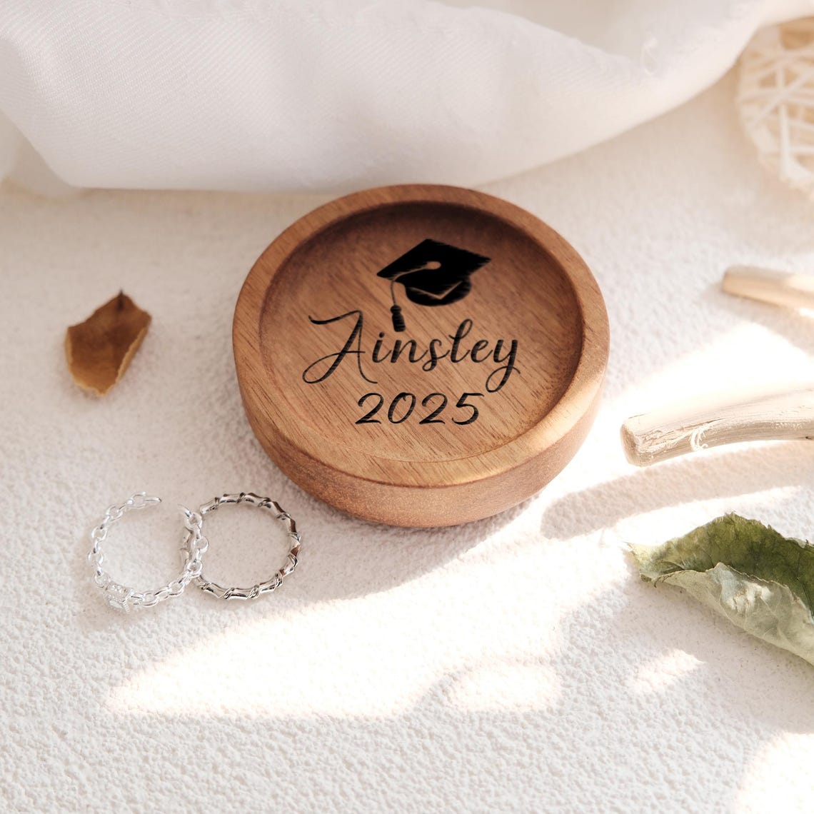 Custom Graduation Wood Jewelry Dish,personalized Ring Dish,graduation ...