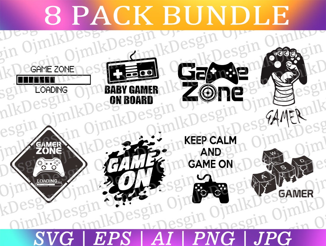 Gamer SVG Bundle Funny Gamer Svg Gamer Svg Video Games Svg - Etsy México