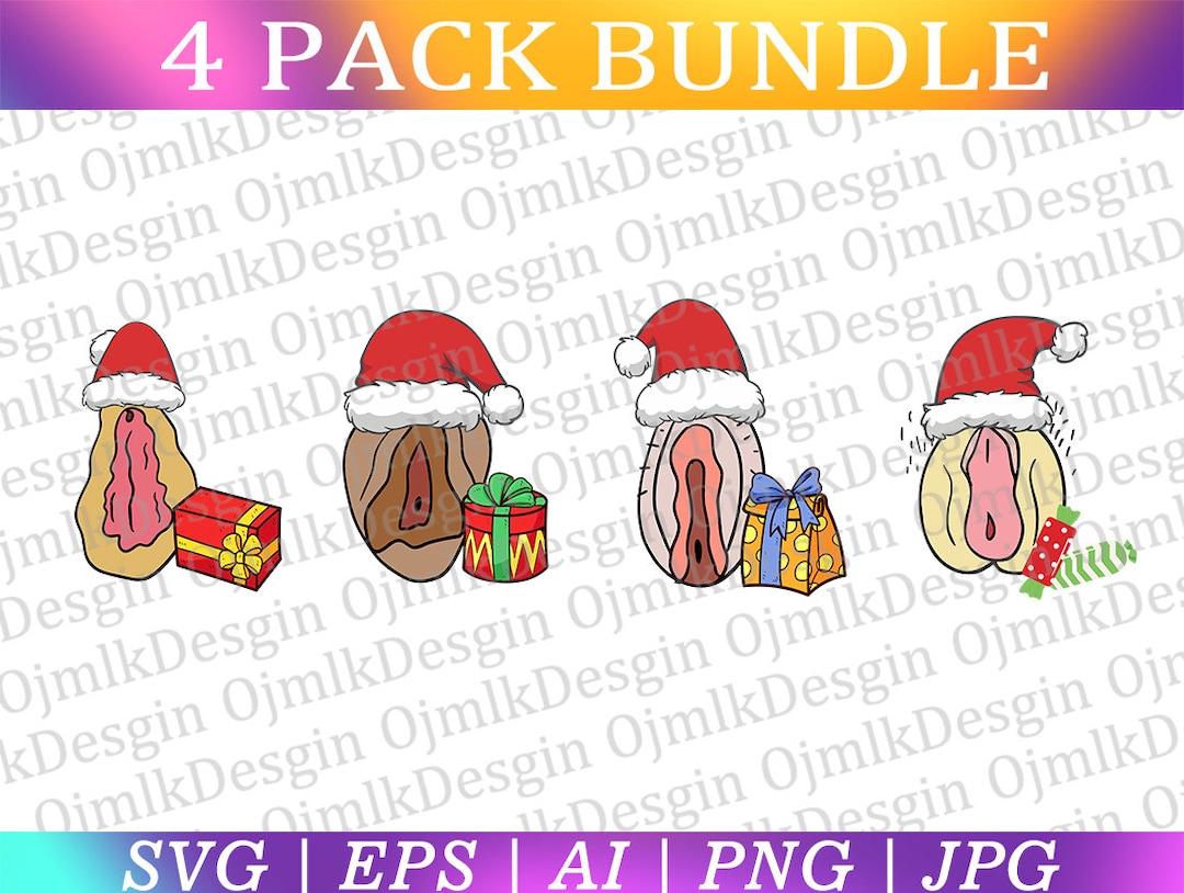 Christmas Hat Vagina Svg Bundle Vagina Art Feminist Art Print Nude