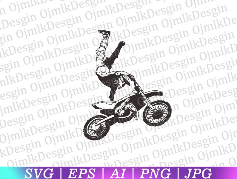 Motocross Svg Motorcycle Svg Dirt Bike Svg Racing Svg - Etsy